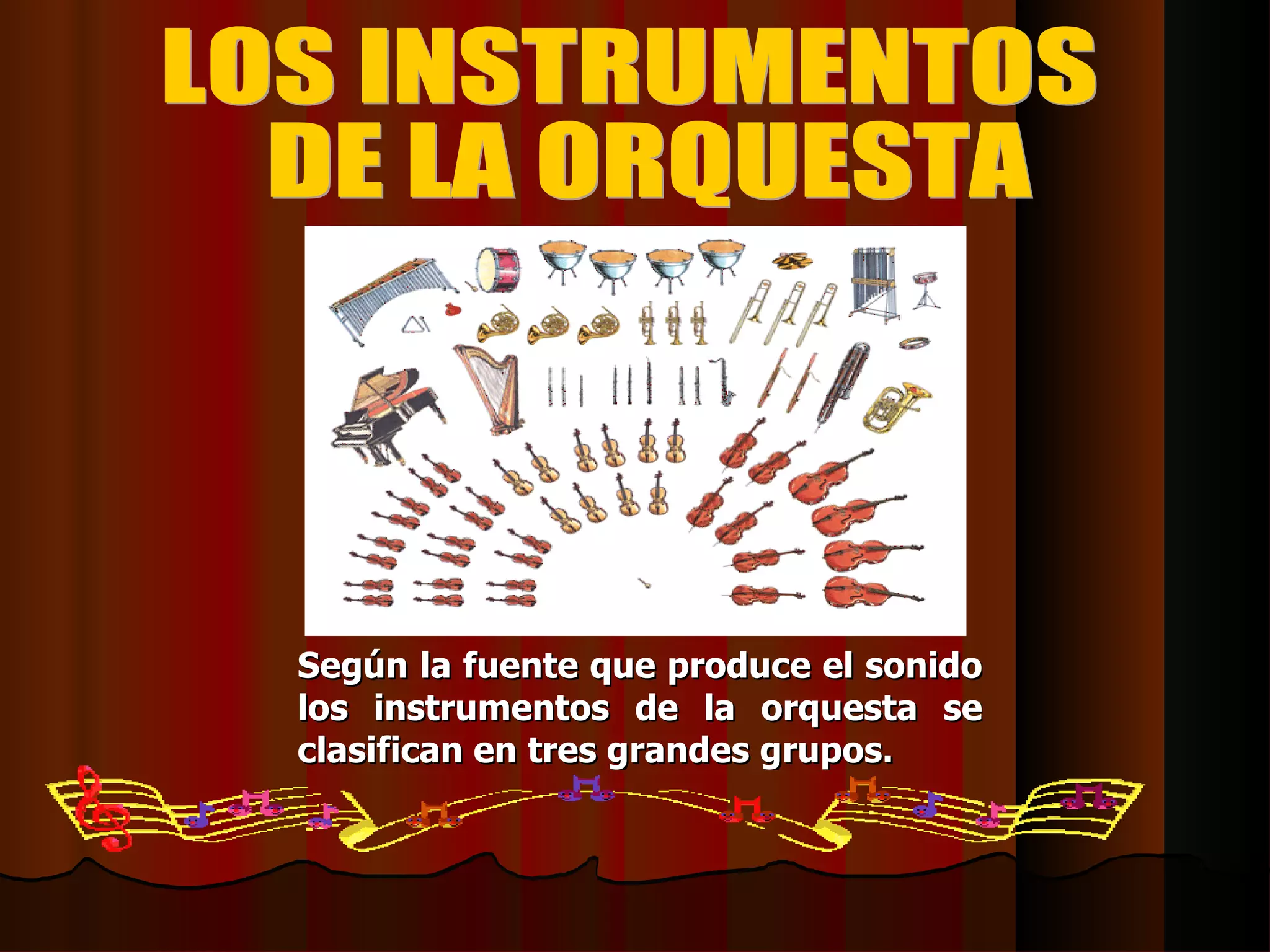 Los instrumentos de la Orquesta | PPT
