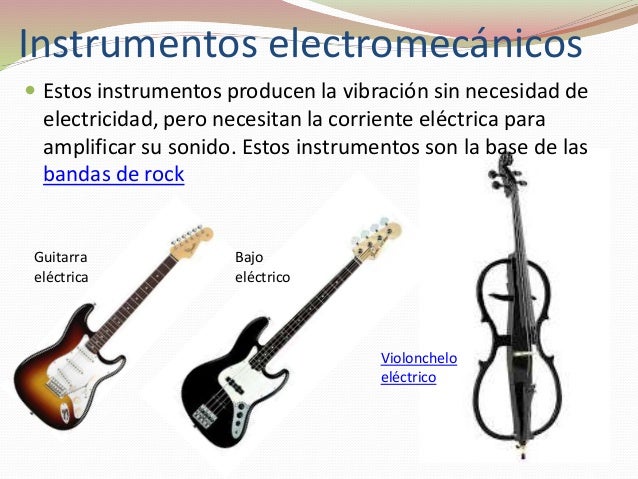 Los instrumentos musicales