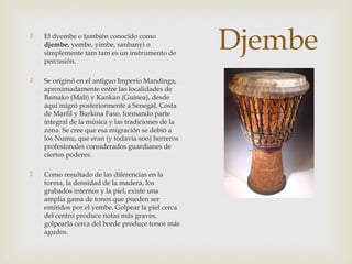 Los instrumentos musicales en África | PPT