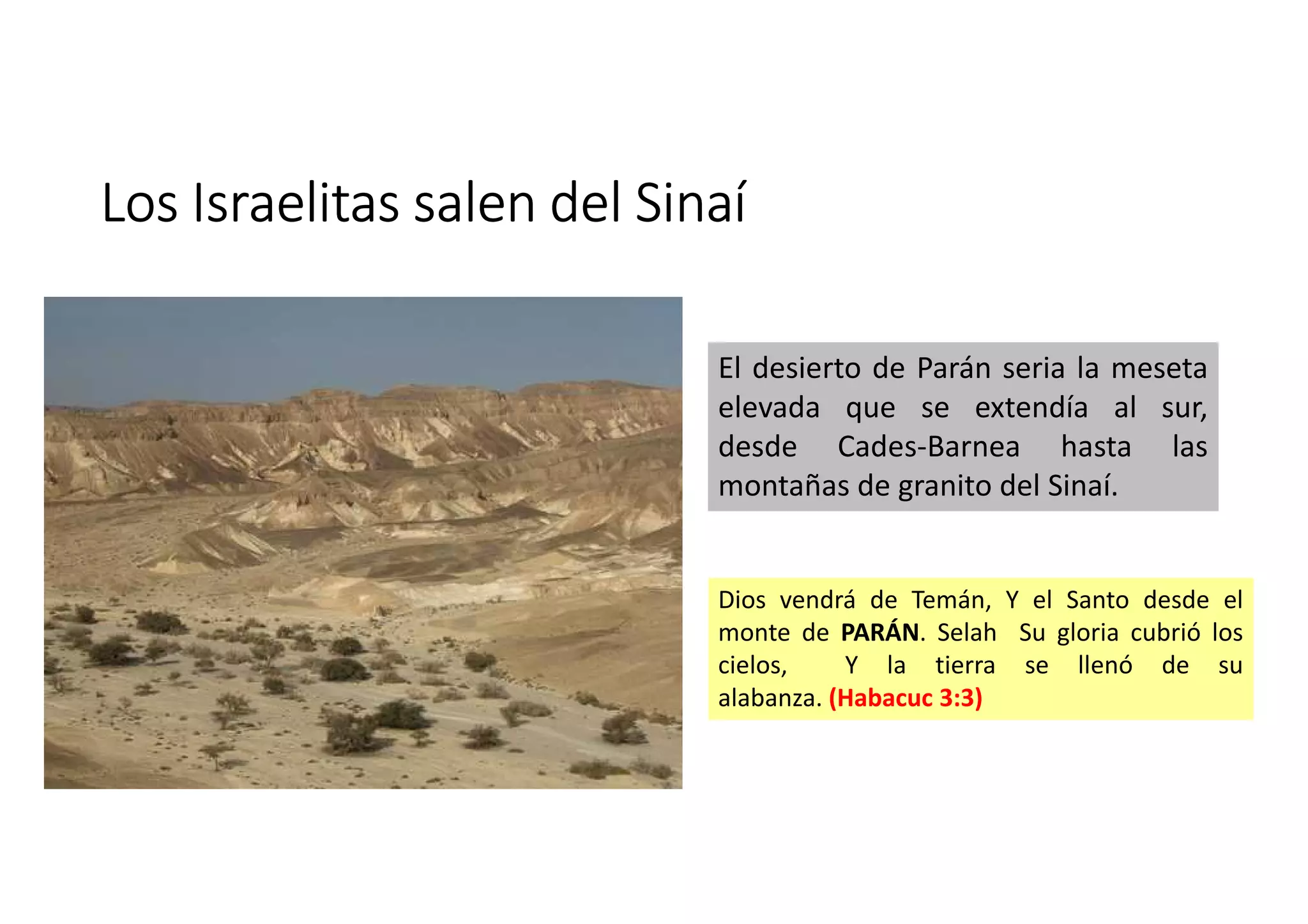 Los israelitas salen del Sinaí | PPT