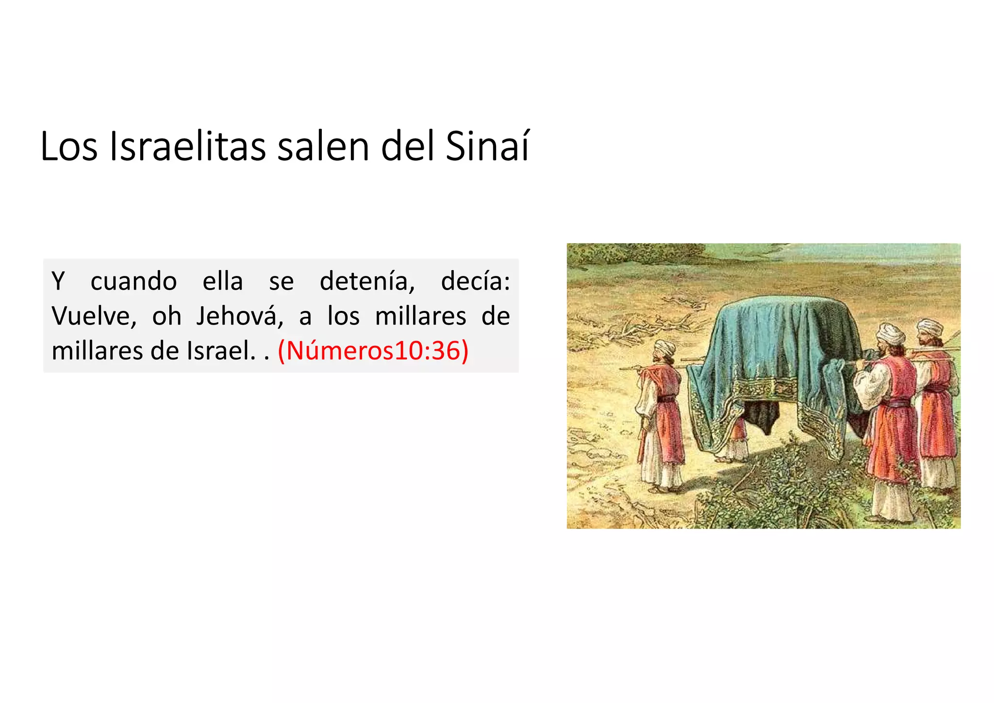 Los israelitas salen del Sinaí | PPT