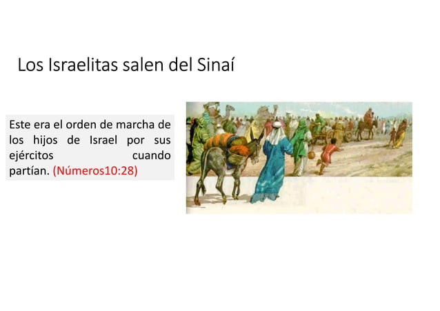 Los israelitas salen del Sinaí | PPT