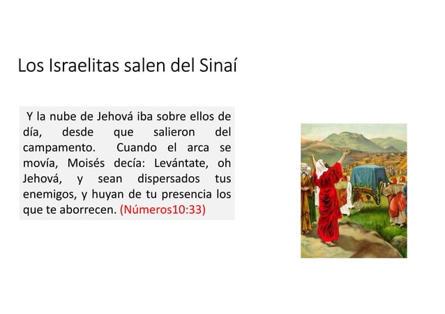Los israelitas salen del Sinaí | PPT