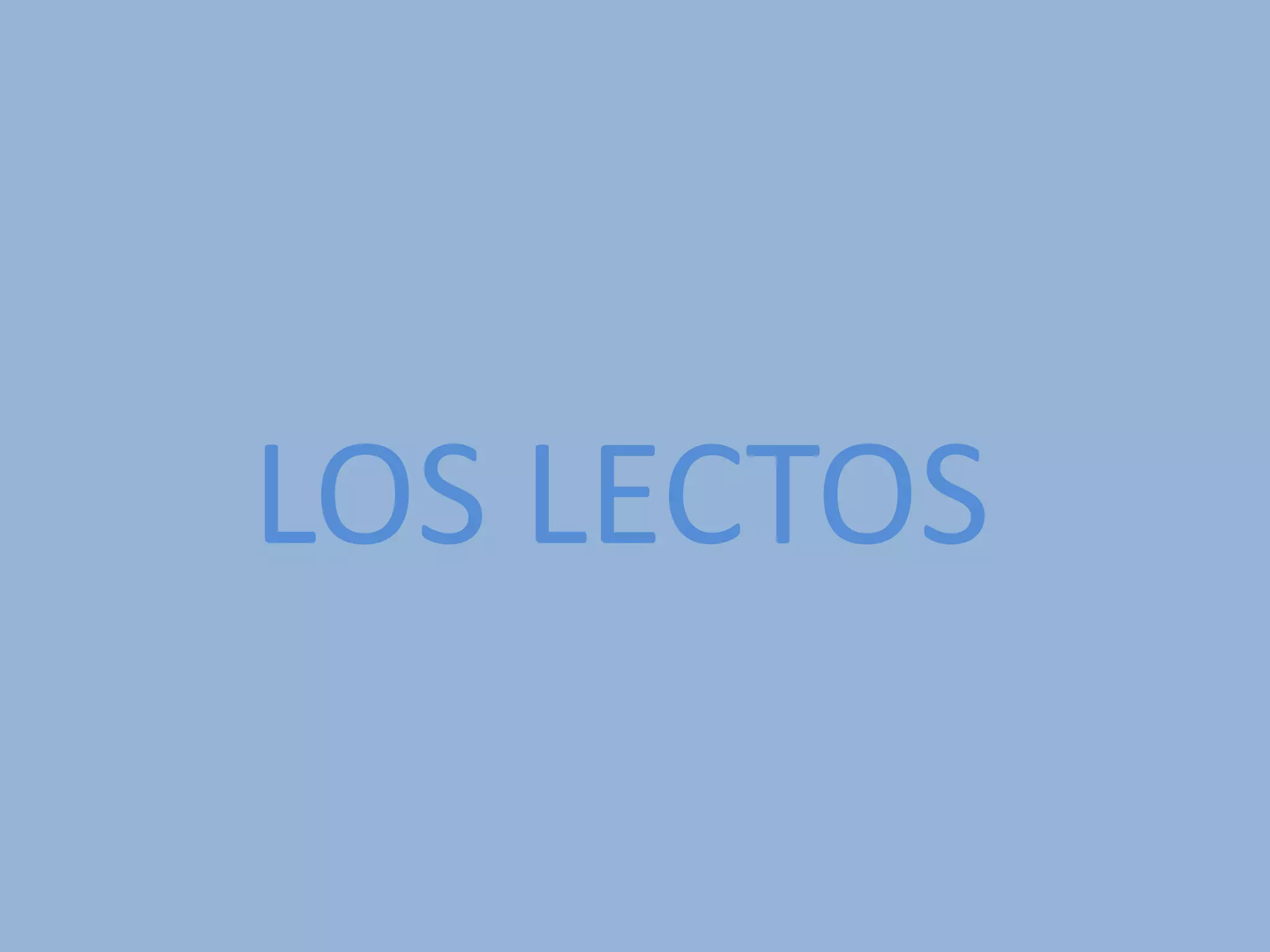 Los lectos | PPT