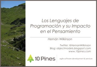 Programming Languages and their influence in Thinking | PPT