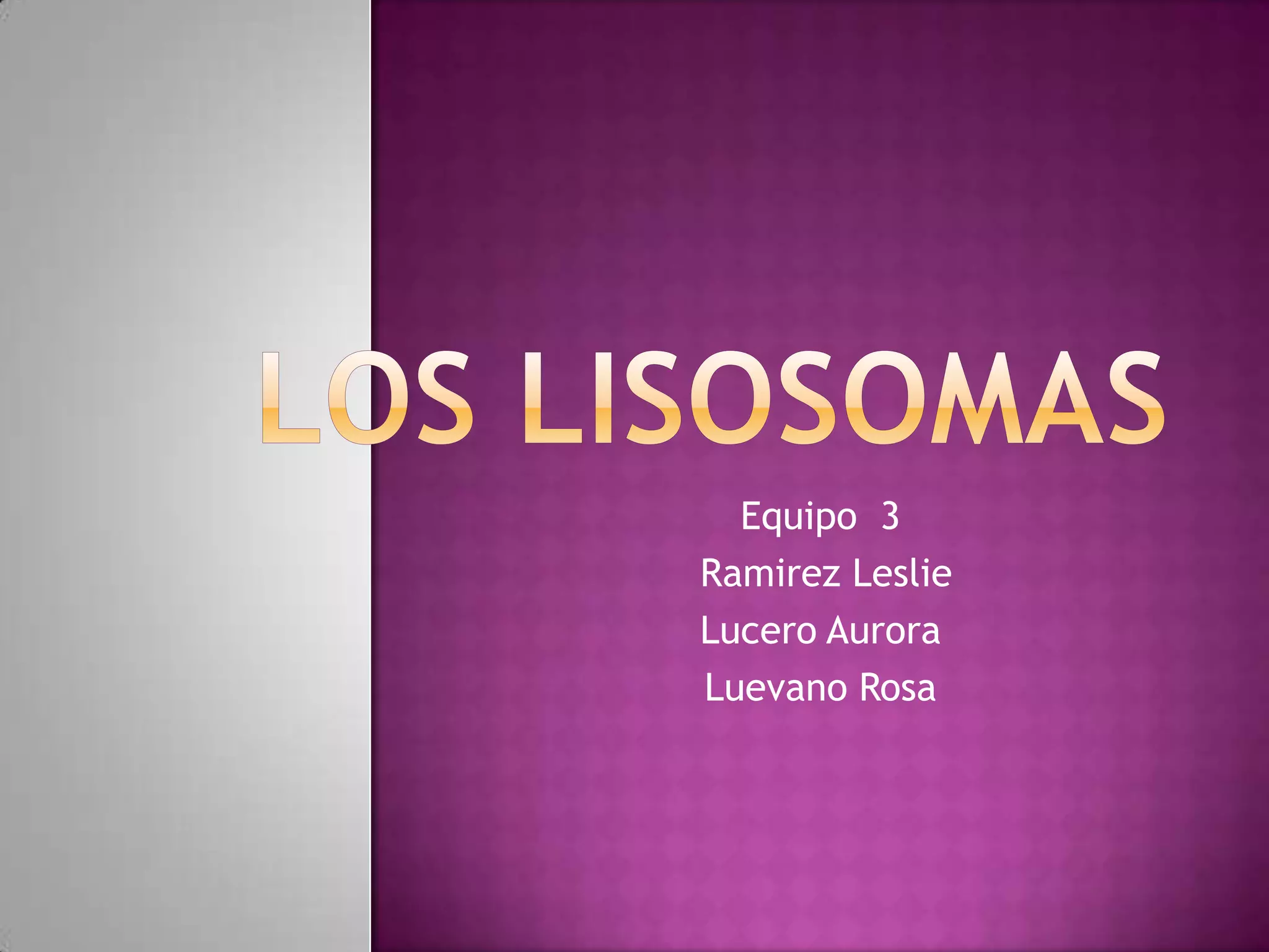 Los lisosomas | PPT