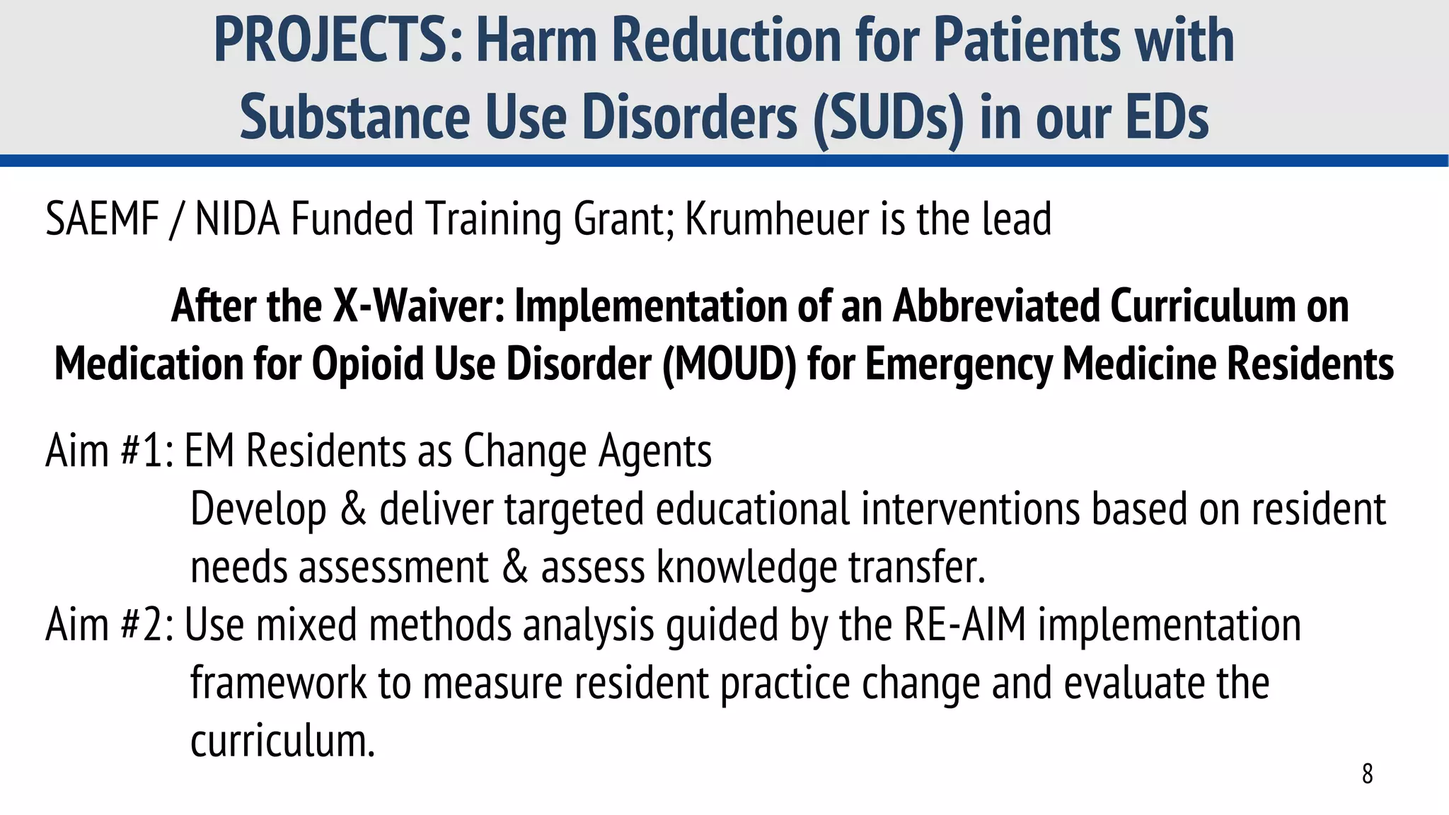 Harm Reduction for Substance Use Disorders | PPTX