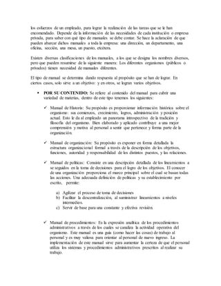Los manuales administrativos | DOCX