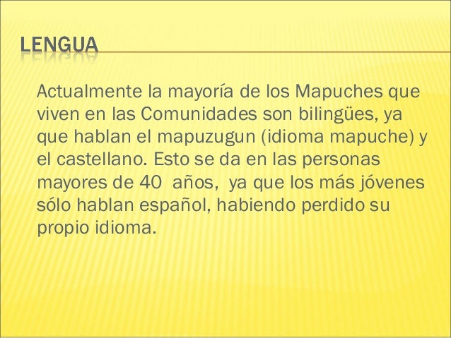Que Es El Idioma Mapuche , ¿Quiénes son los mapuches? – RWWDF