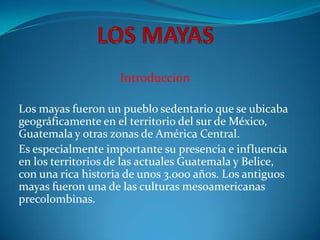 Los Mayas | PPTX