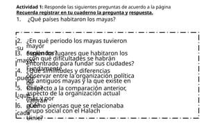 LOS MAYAS cuarto basico historia, geografia y ciencias sociales | PPTX