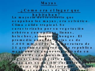 Los Mayas. Breve historia. | PPT