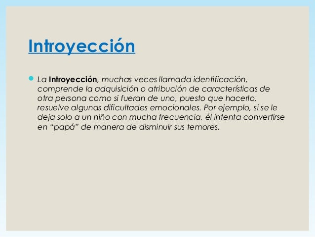 Los mecanismos de defensa