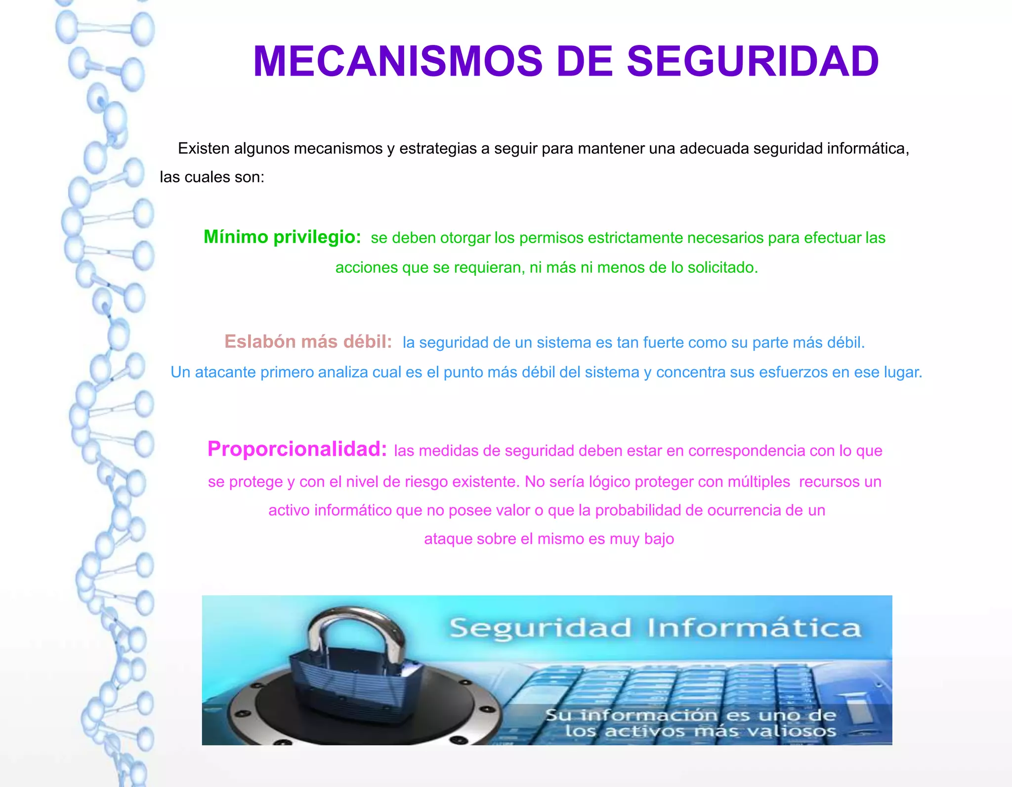 LOS MECANISMOS DE SEGURIDAD | PPTX