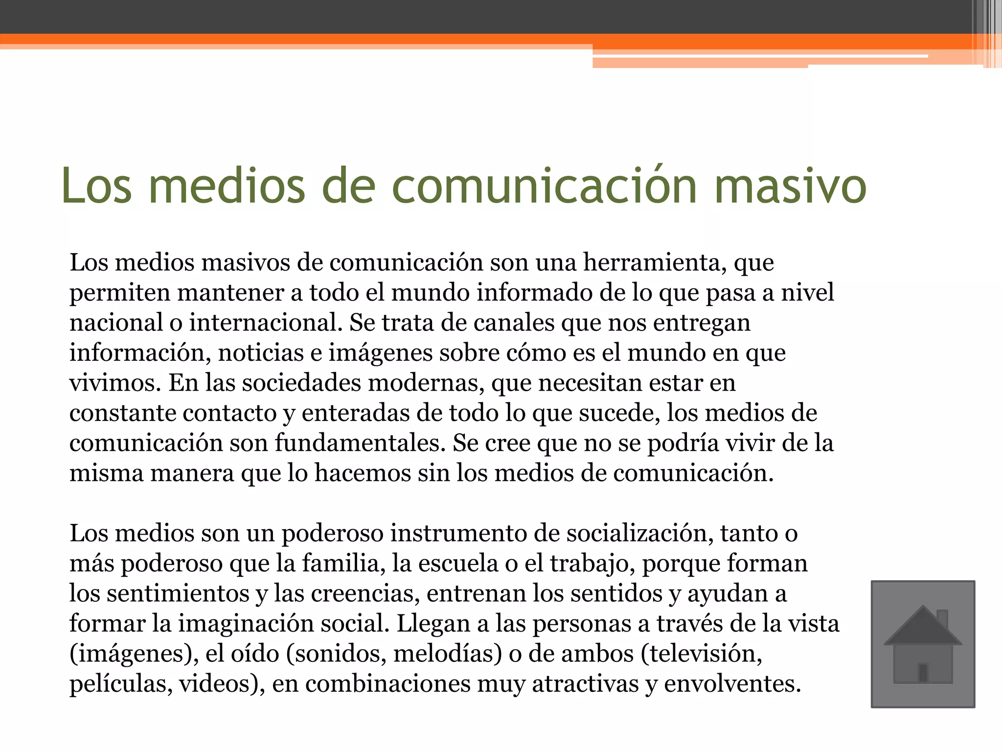 Los medios de comunicasion | PPTX | Genres