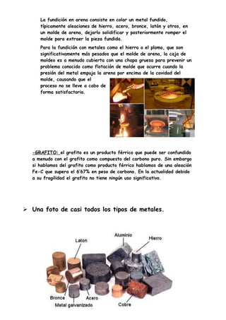 Los metales | DOC
