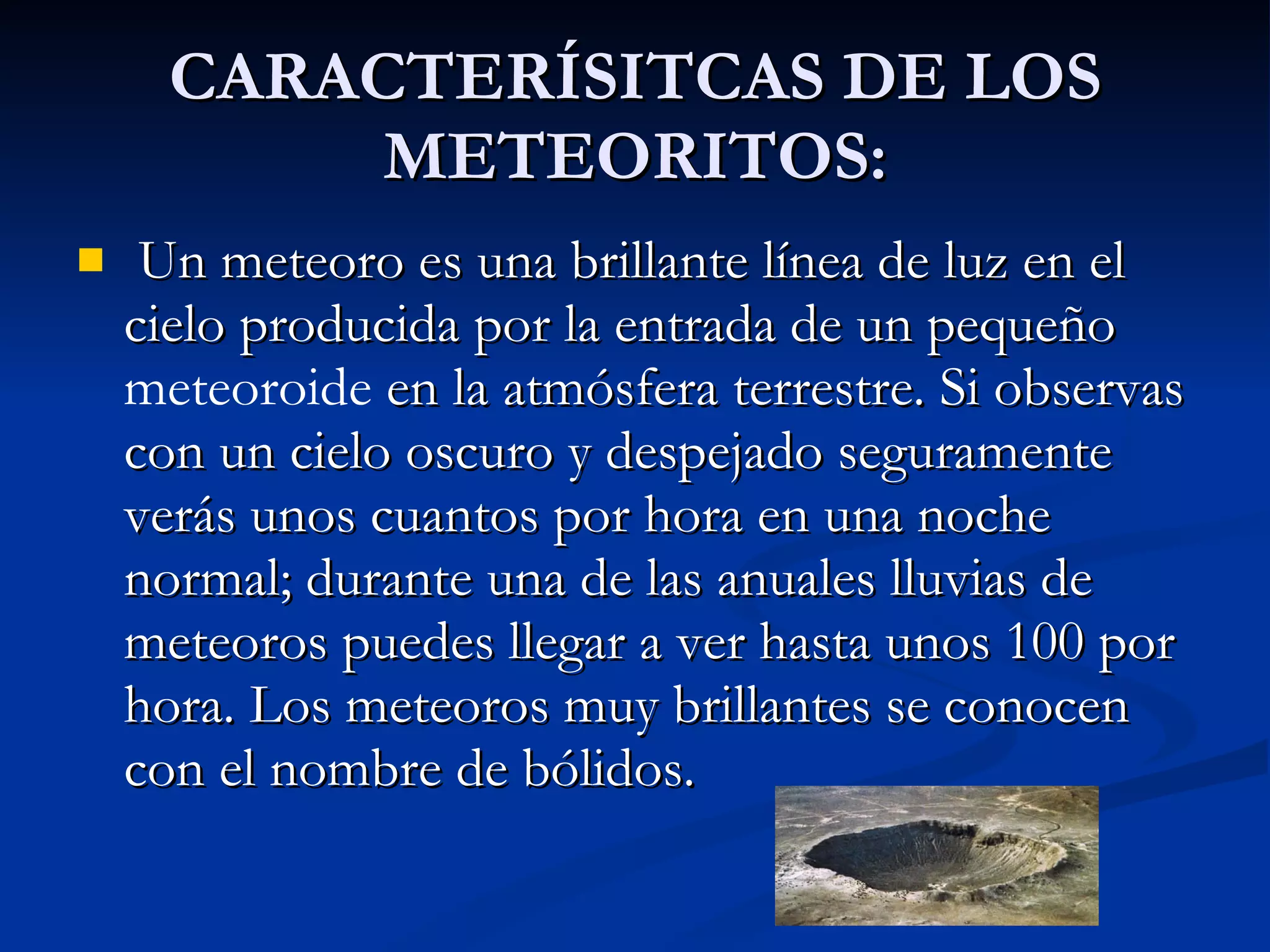 Los meteoritos | PPT | Geology | Science