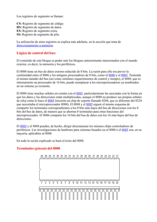 Los microprocesadores 8086 y 8088 | PDF