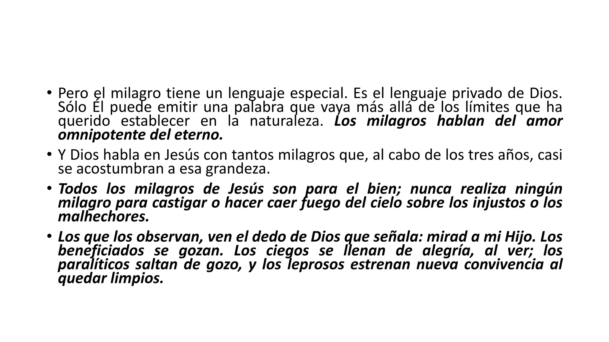 Los Milagros De Jesús Ppt 