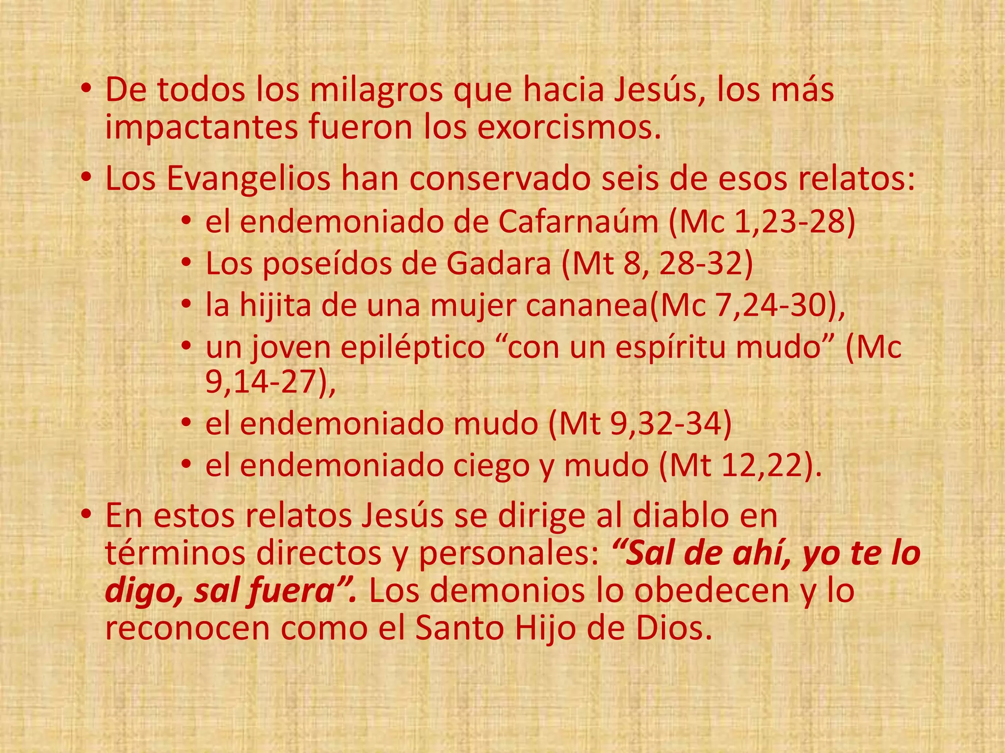 Los milagros de jesús 2da parte | PPTX | Christianity | Religion ...