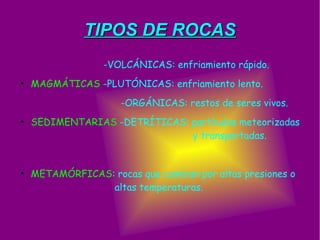 Los minerales y las rocas | ODP