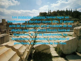 Los misterios de eleusis | PPT