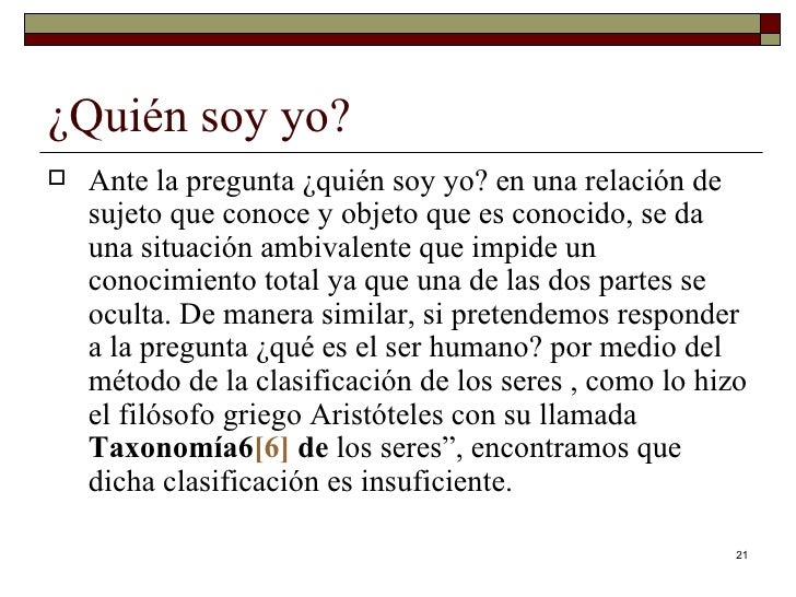 Quien Soy Yo Filosofia - cita salud madrid