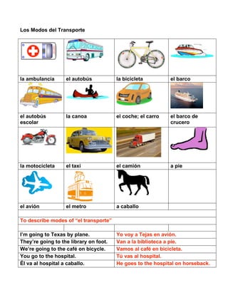 Los modos del transporte | PDF