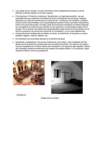 Los monasterios | DOCX