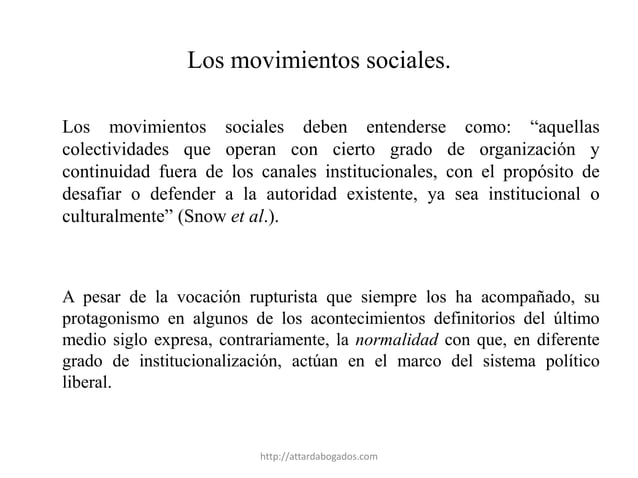 Los Movimientos Sociales Ppt