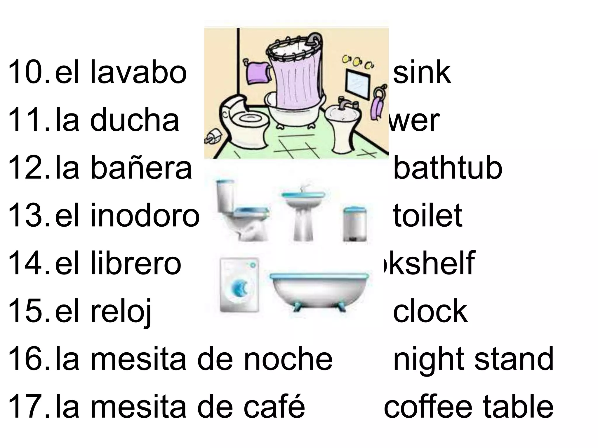 Los muebles/Furniture | PPTX