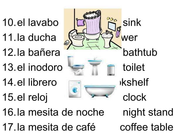 Los muebles/Furniture | PPT