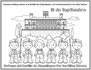 Dibujo De Los Ninos Heroes Chapultepec