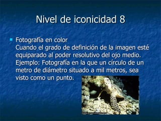 Los niveles de iconicidad | PPT