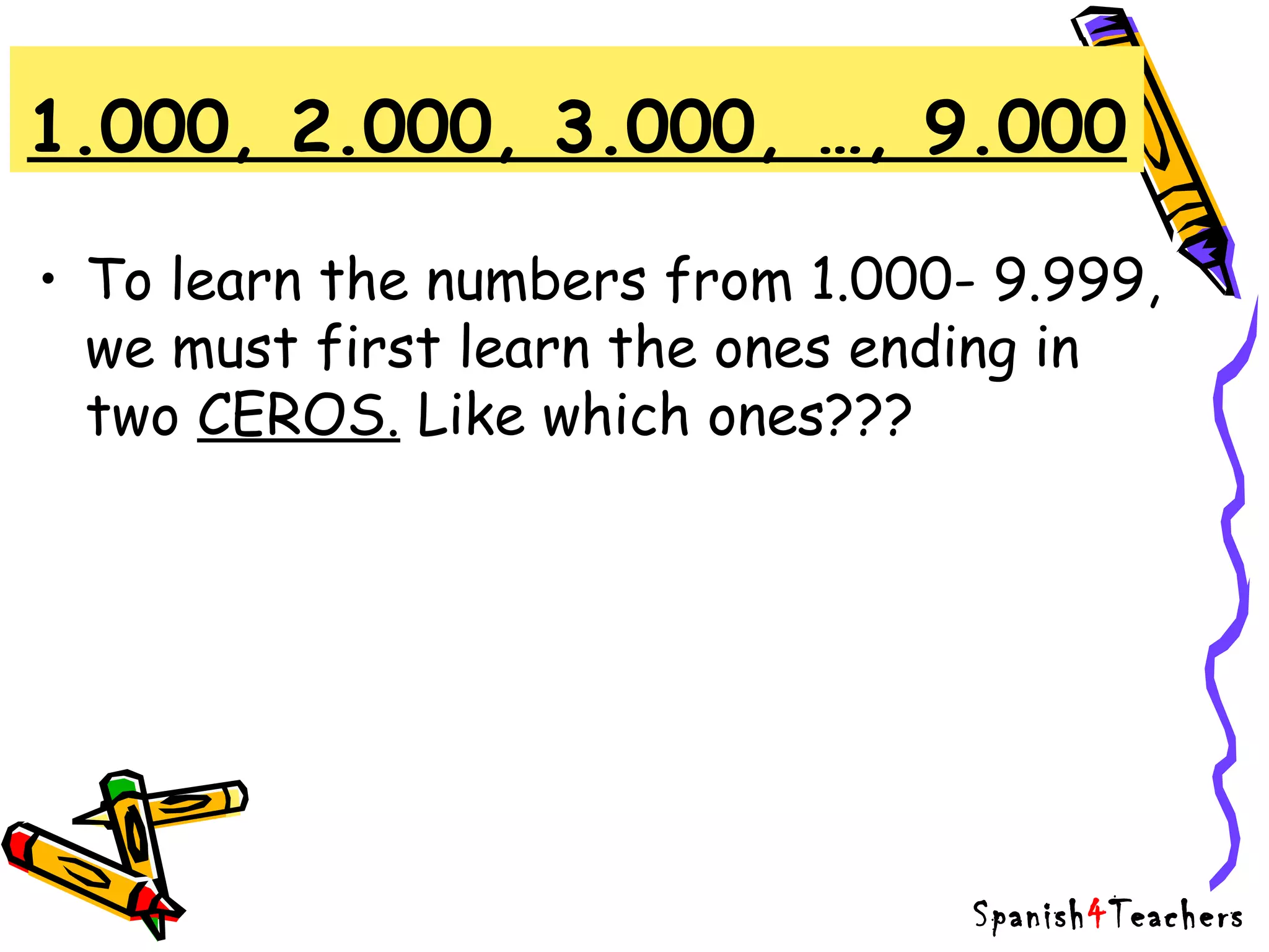 Numbers 0 - 1,000,000 | PPT
