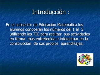 Los números del 1 al 5 | PPT
