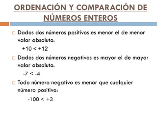 Los números enteros | PPTX