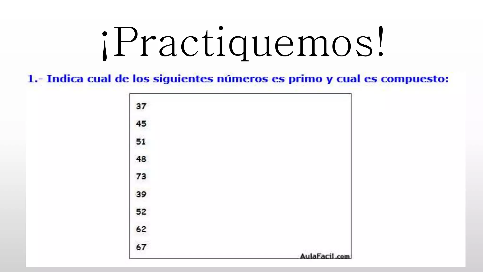 Los números primos y compuestos | PPT