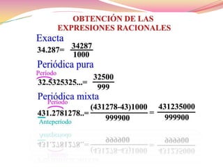 Los NúMeros Racionales E Irracionales | PPTX