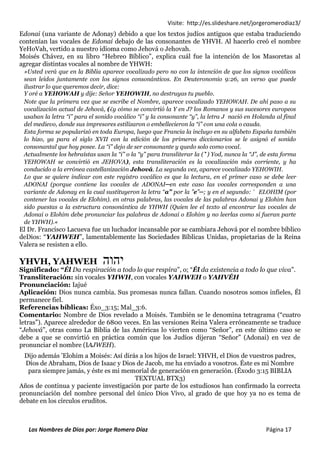 Los Nombres de Dios | PDF