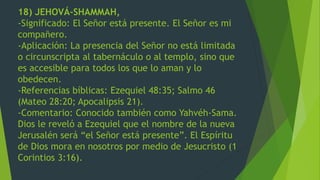 Los nombres de dios | PPTX