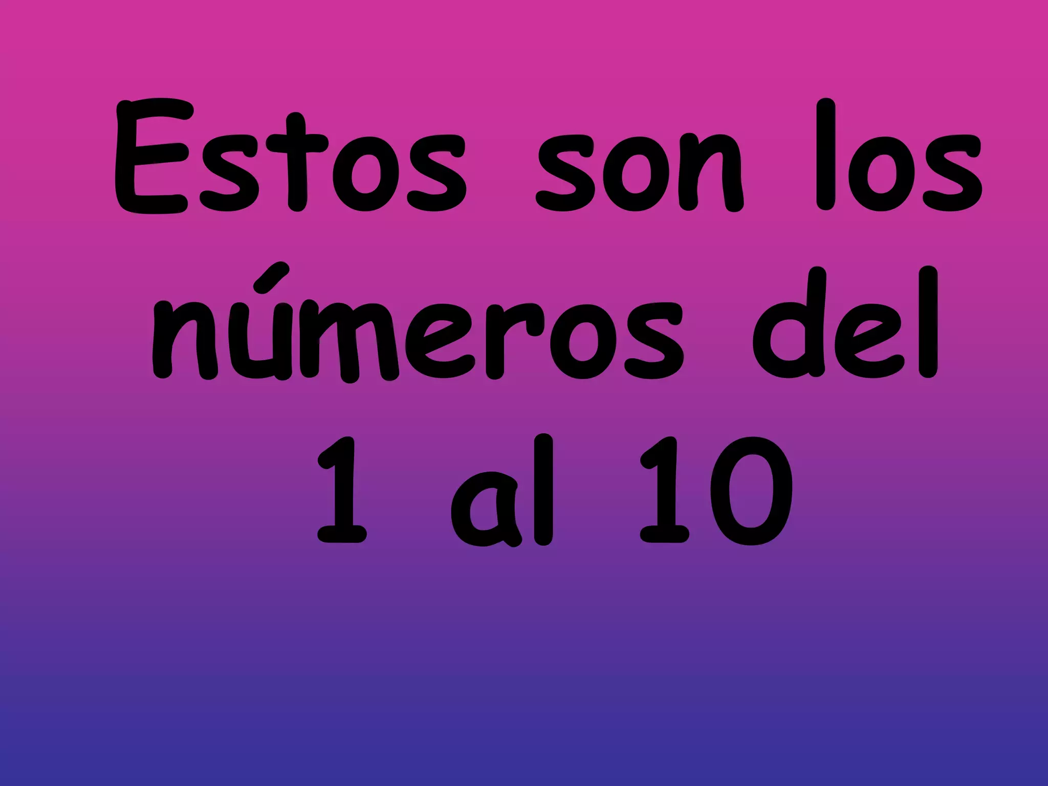 Los numeros del 1 al 10 | PPT