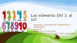 LOS NUMEROS DEL 1 AL 10 PRIMARIA Y PREESCOLAR | PPTX