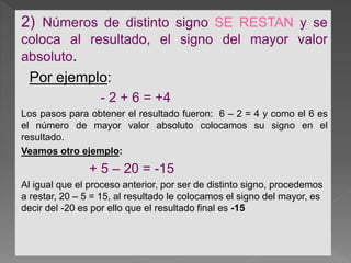Los numeros enteros. | PPTX