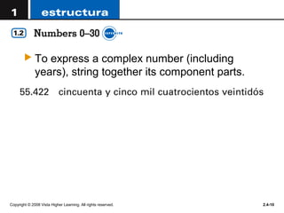 Los números powerpoint