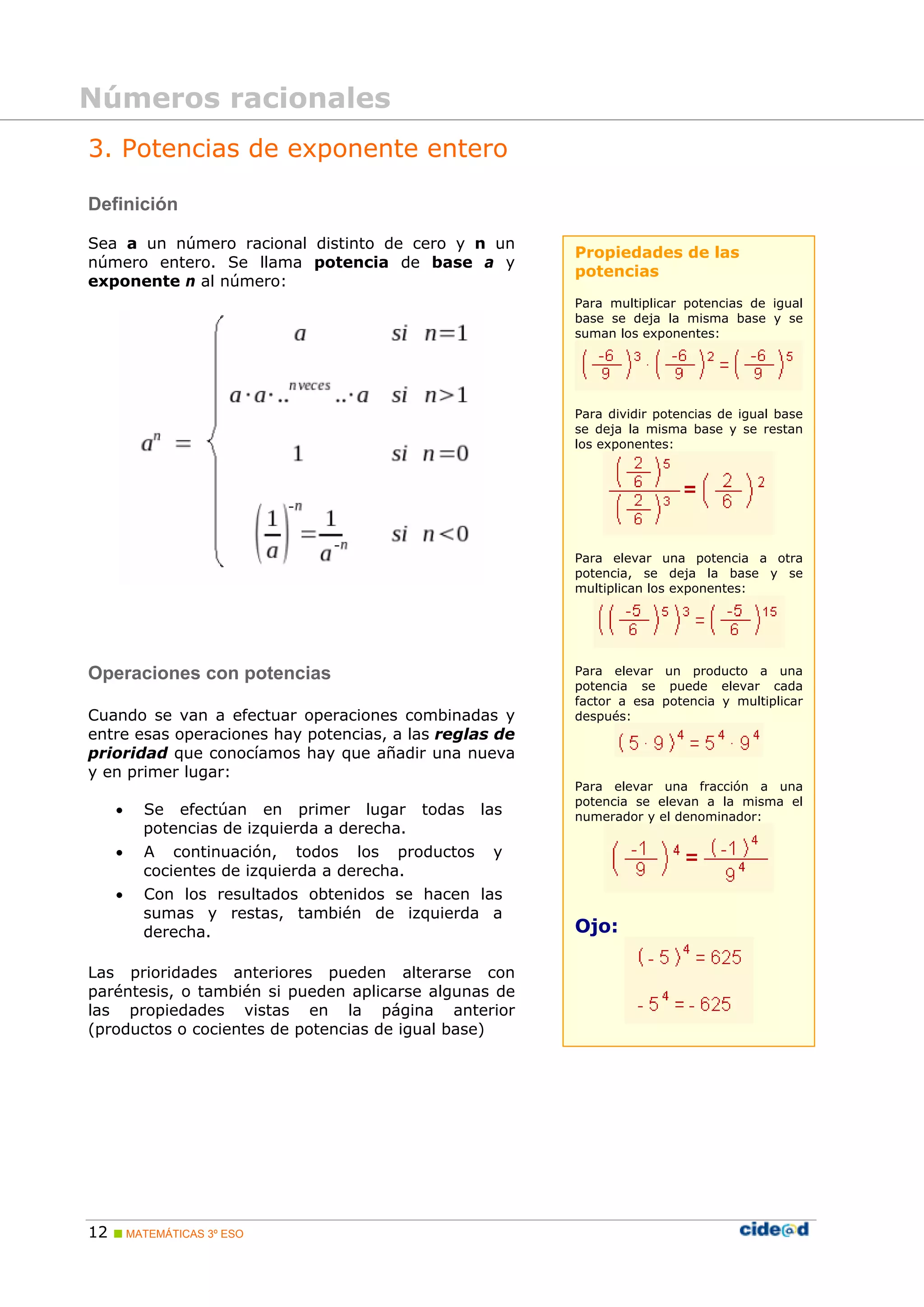 Los numeros racionales | PDF