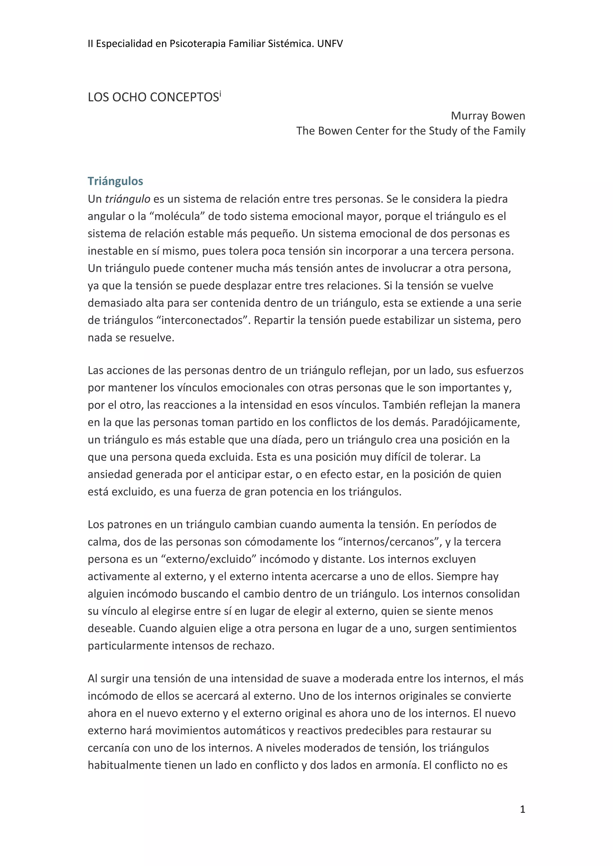 Los ocho conceptos | PDF