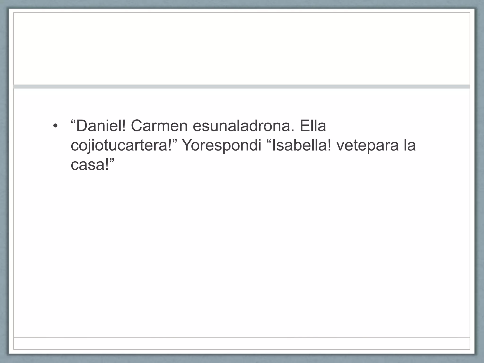 Los Ojos De Carmen Ending | PPTX