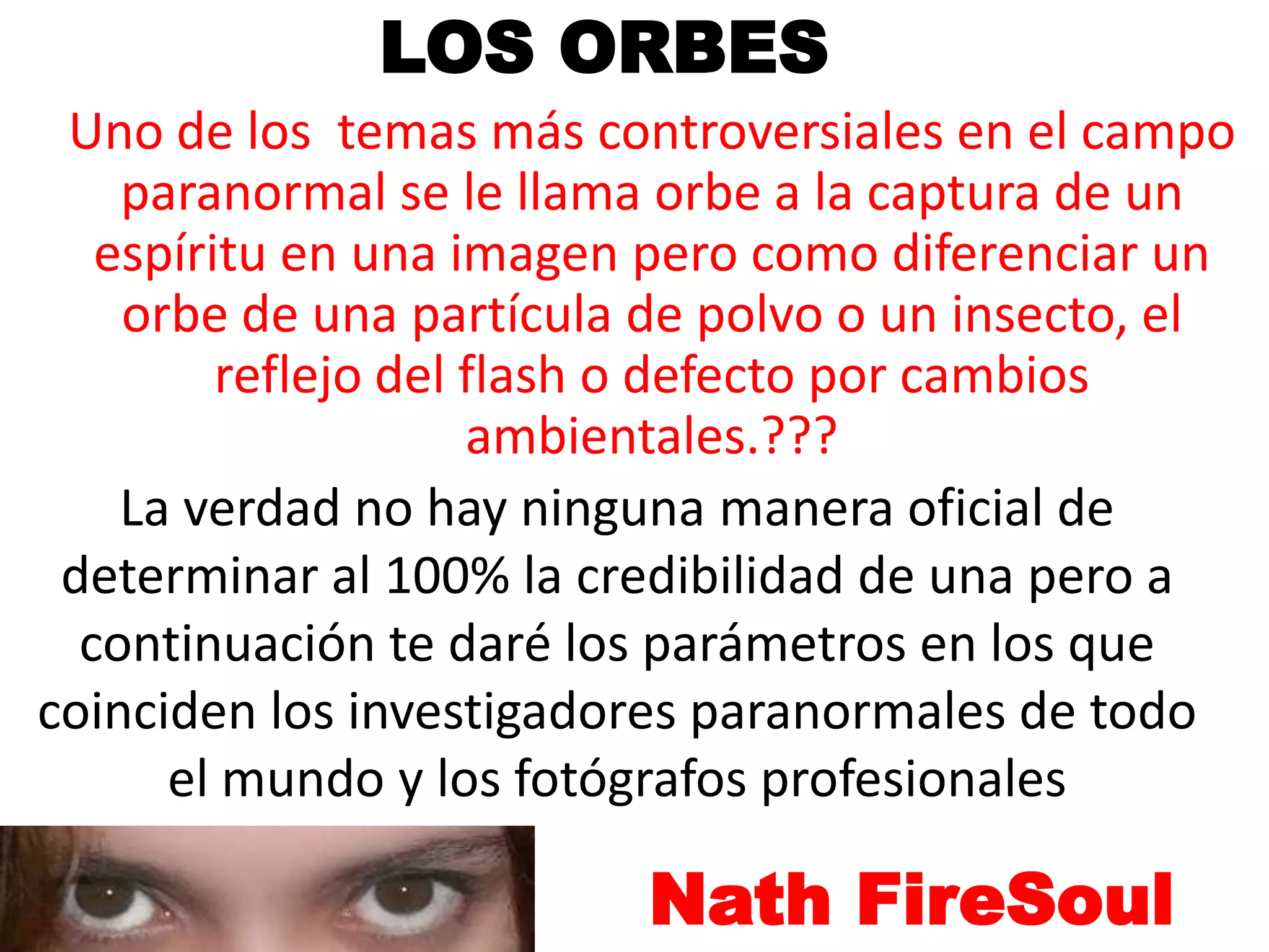 Los orbes mini guia para distinguirlas | PPT