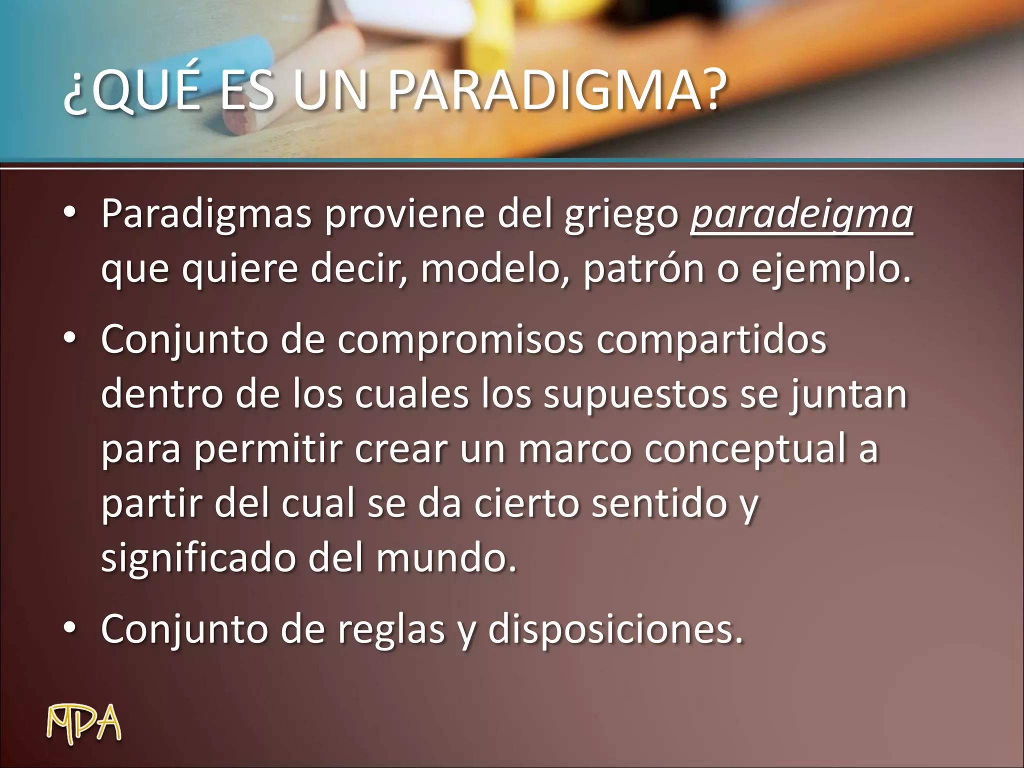 Los paradigmas | PDF